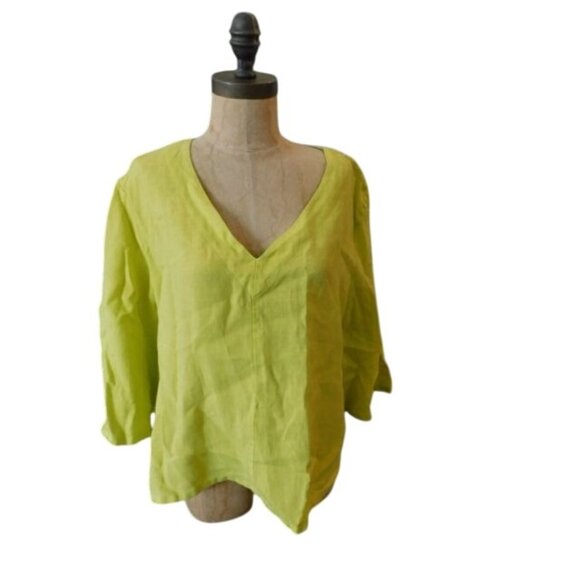 bryn Walker | Tops | Bryn Walker Size S Small Vneck Linen Cropped ...